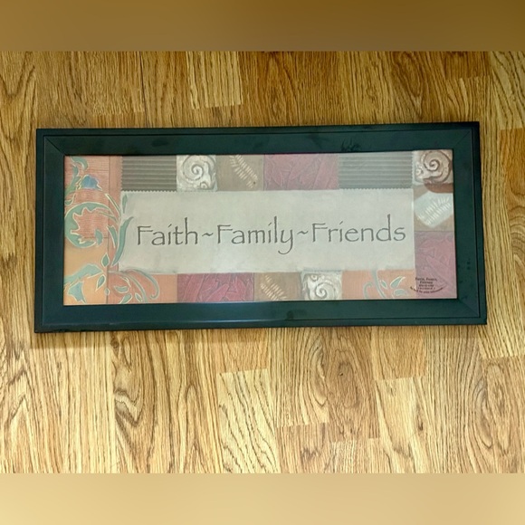 Target | Accents | Target Multicolor Faith Family Friends Frame | Poshmark